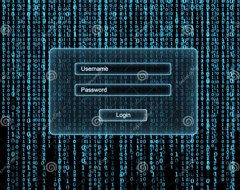 Authorization stock photo. Image of concept, binary, matrix - 50718822