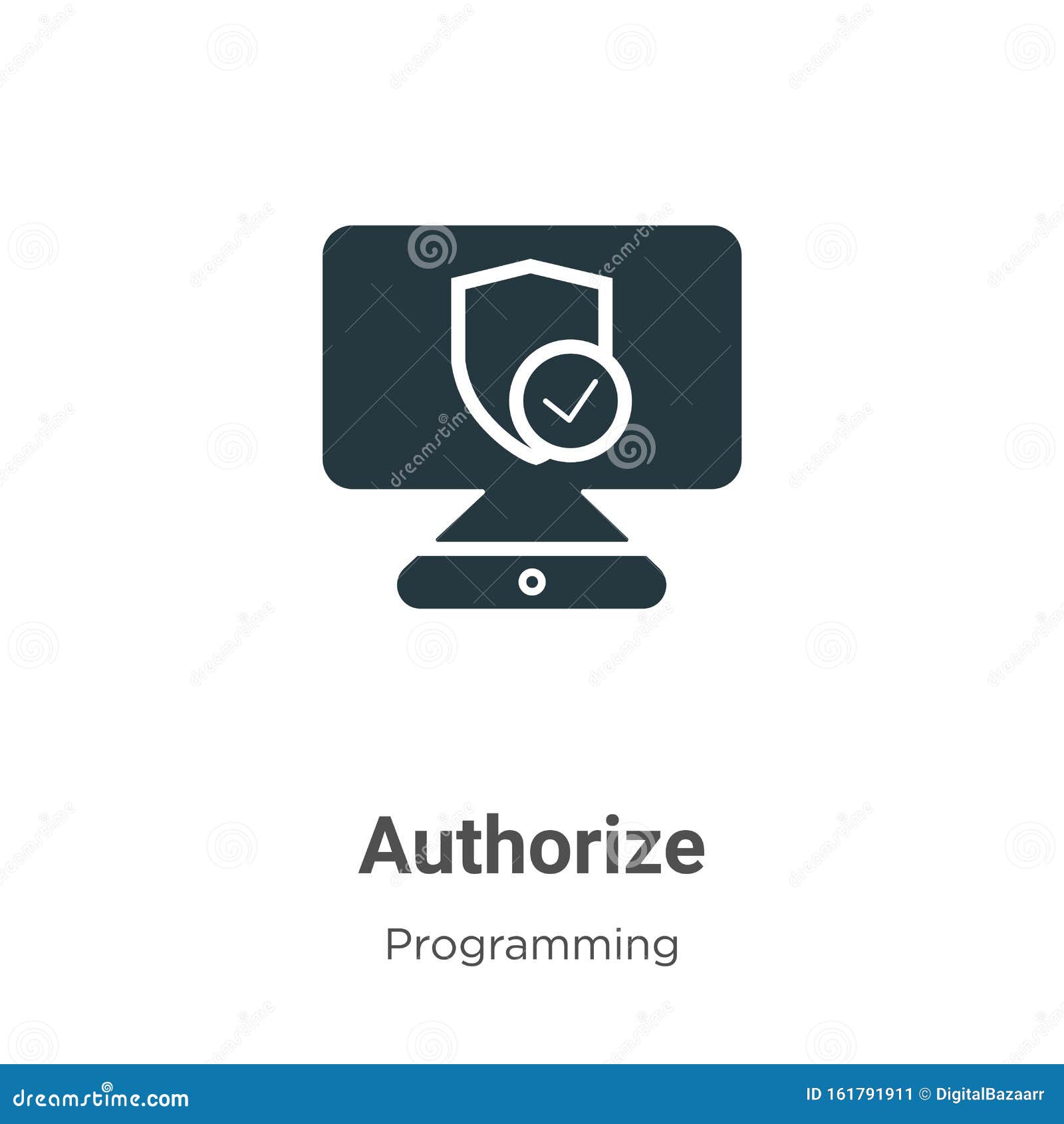 Authorize Icon. Trendy Flat Vector Authorize Icon On White Background ...