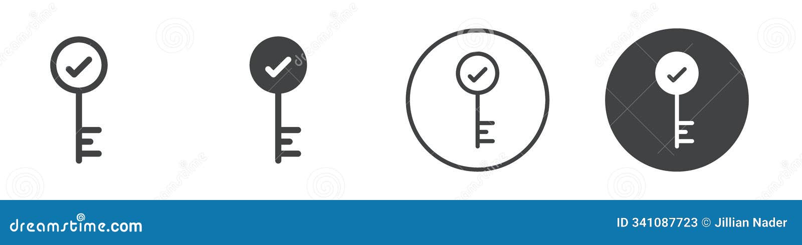 Authorized Access Icon Simple Outline Vector Logo Stock Illustration ...