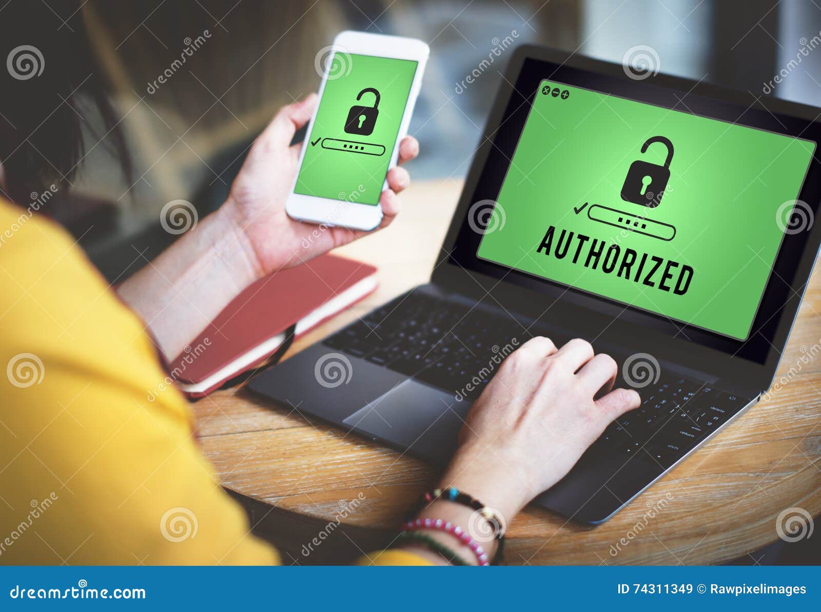 Authorized Access Opened Pass Authority Concept Stock Image - Image of ...