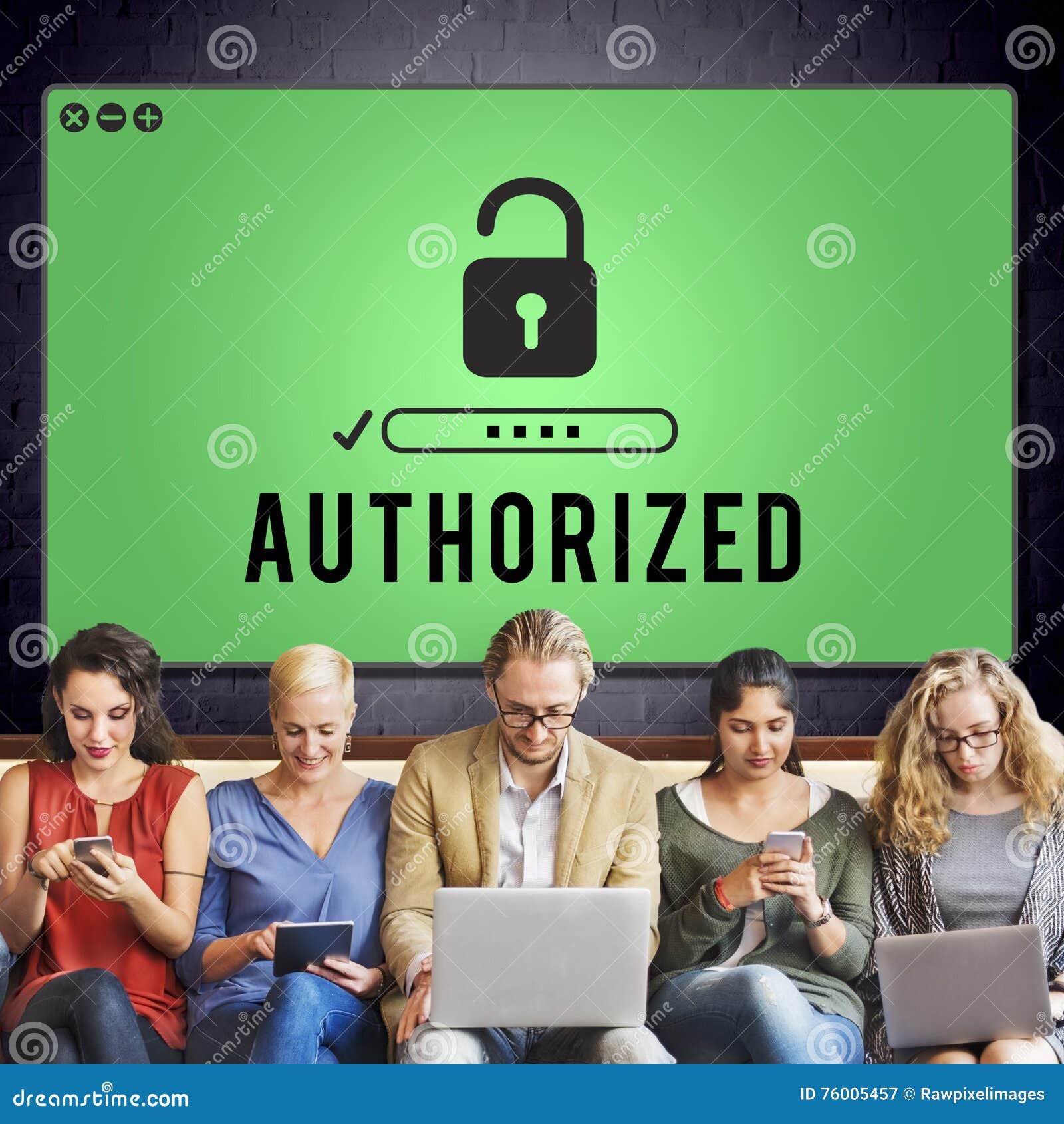 Authorized Access Only Beyond This Point Sign With Chain Stock Image ...