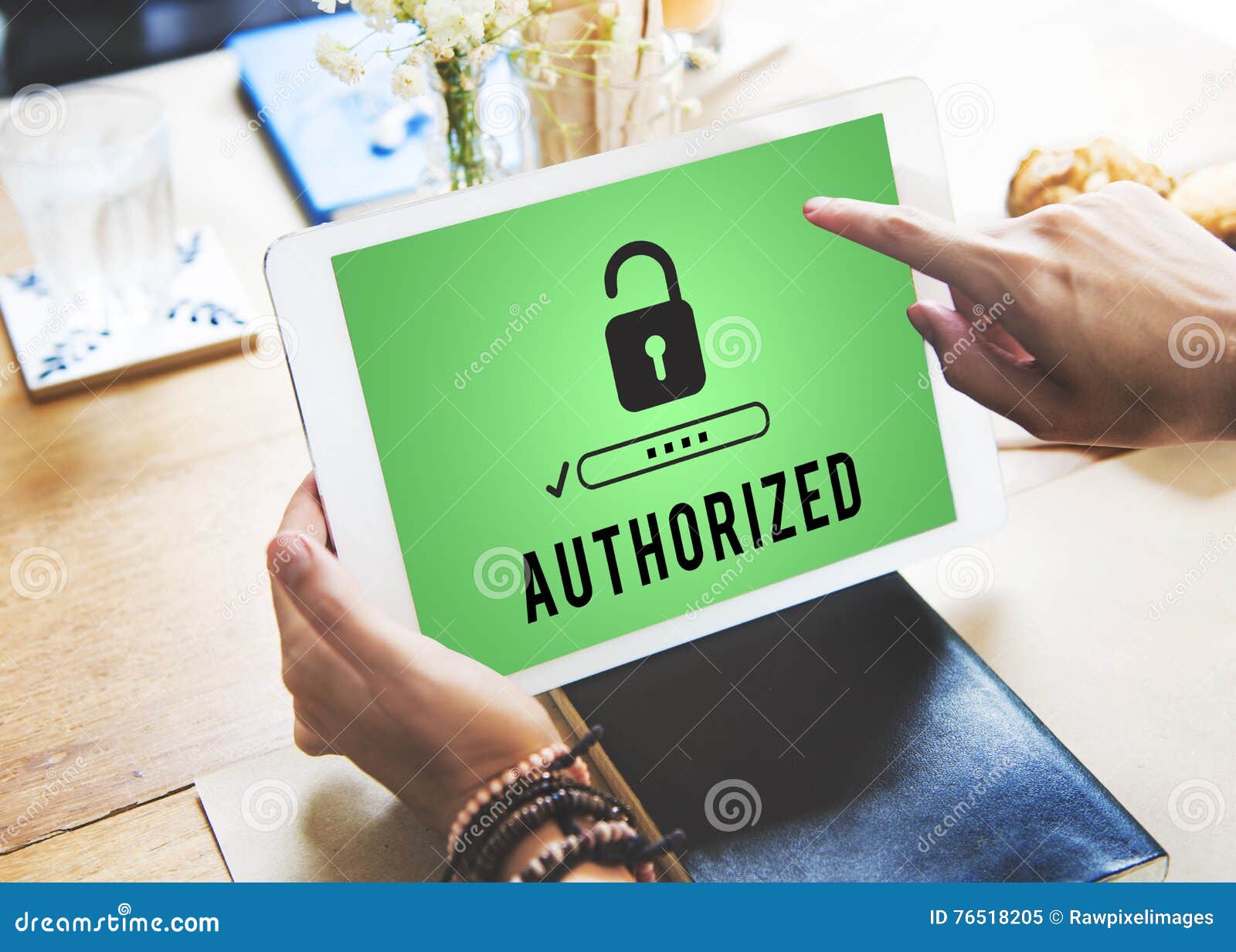 Authorized Access Opened Pass Authority Concept Stock Image - Image of ...