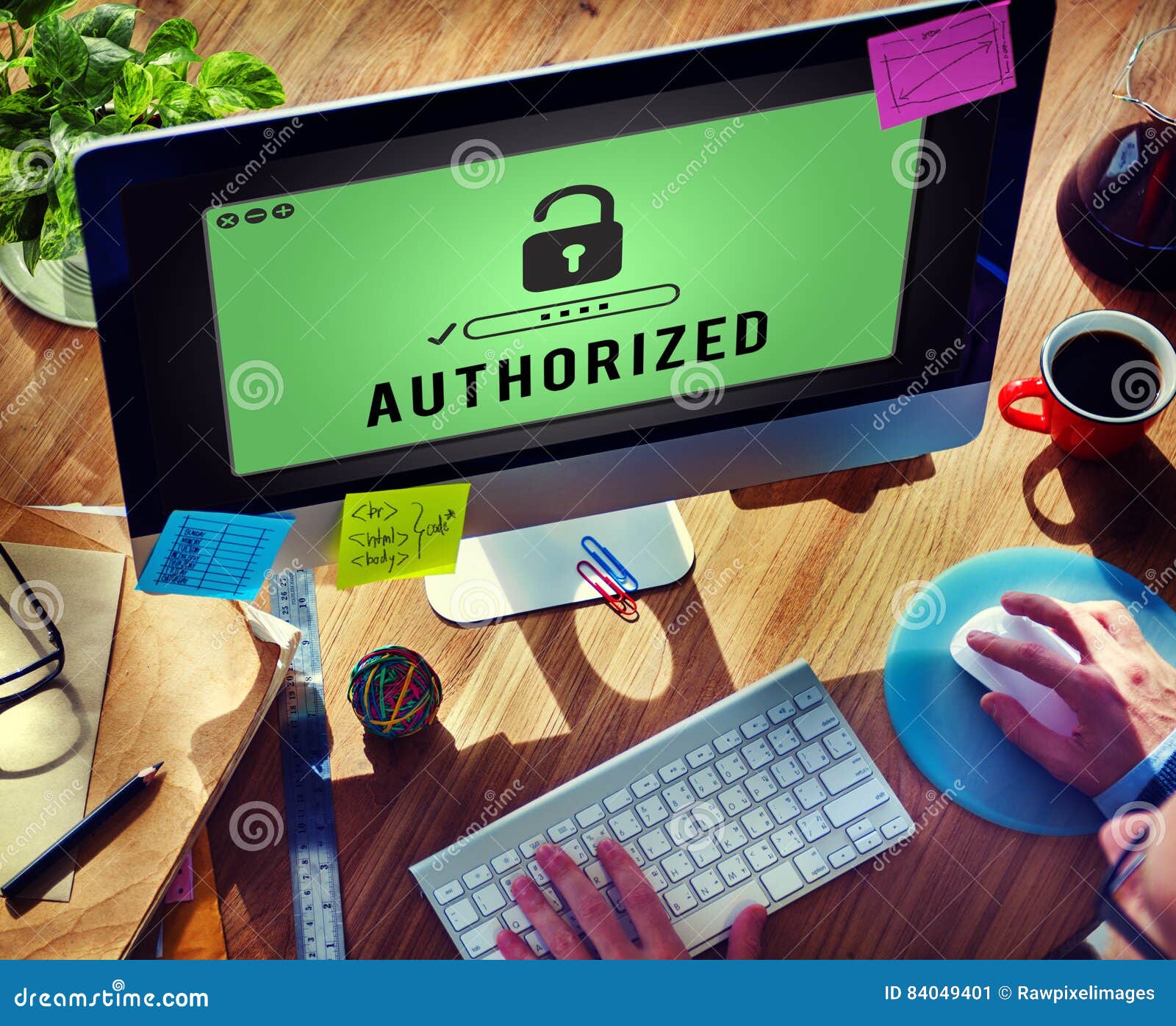Authorized Access Opened Pass Authority Concept Stock Image - Image of ...