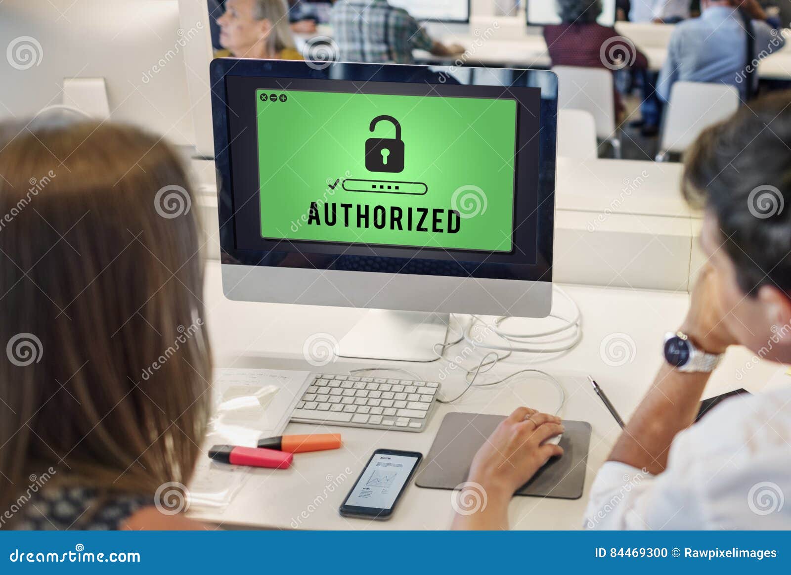 Authorized Access Opened Pass Authority Concept Stock Photo - Image of ...