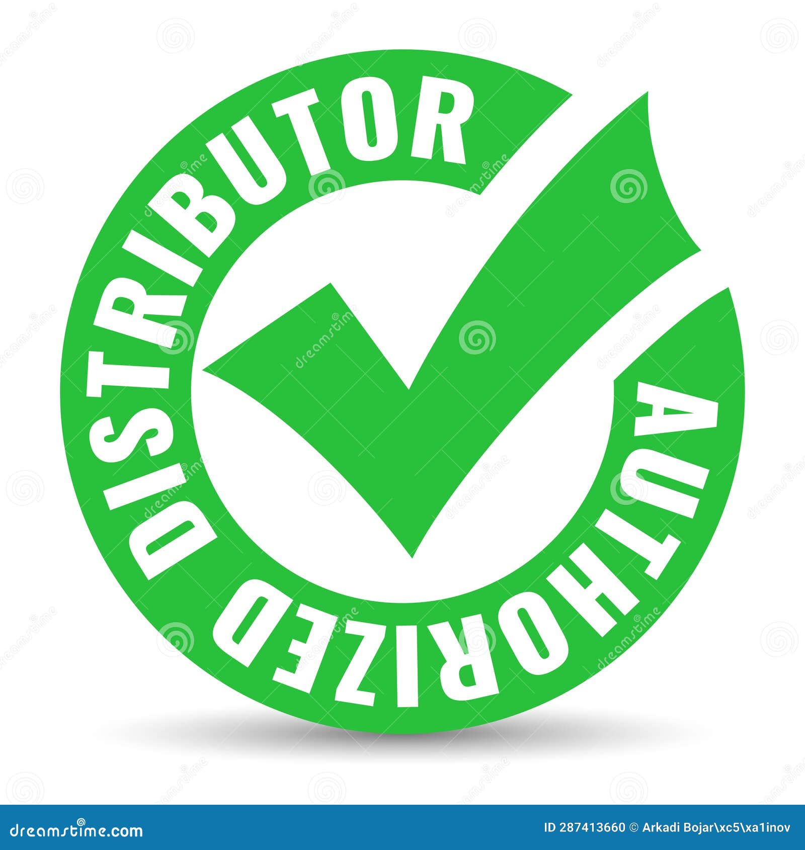 Authorized Distributor Vector Icon Stock Vector - Illustration of ...
