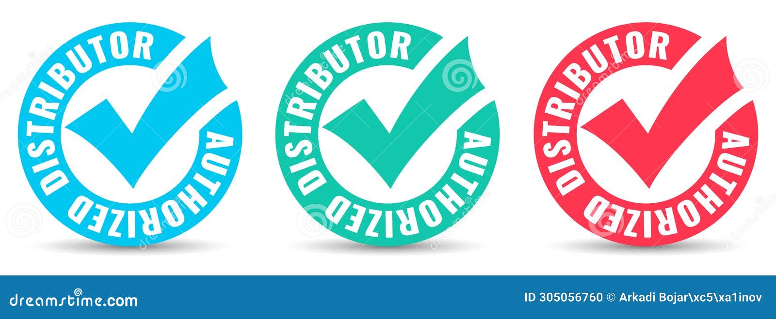 Authorized Reseller And First Place Golden Badges Vector Illustration ...