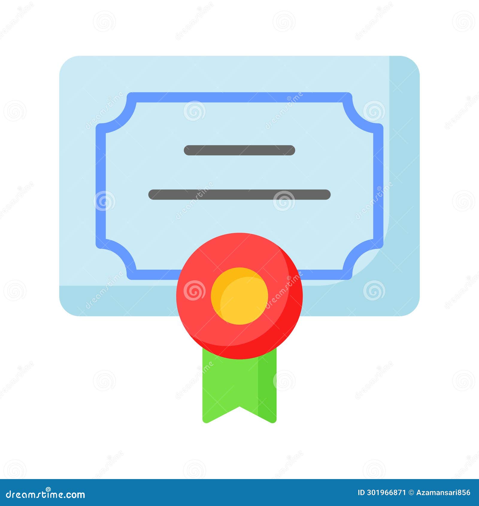 Authorized Document, Paper With Badge Depicting Concept Icon Of ...