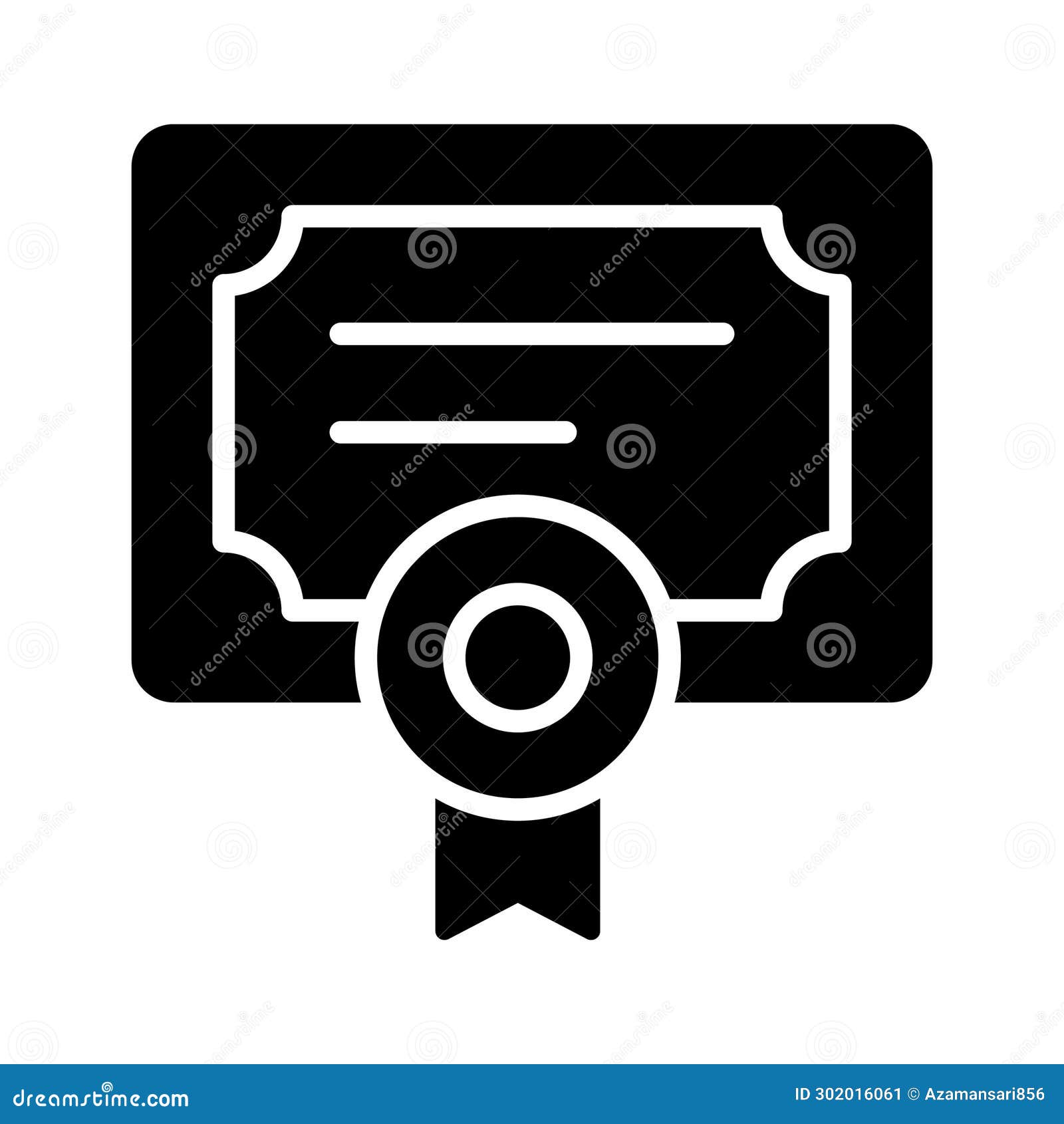 Authorized Document, Paper with Badge Depicting Concept Icon of ...