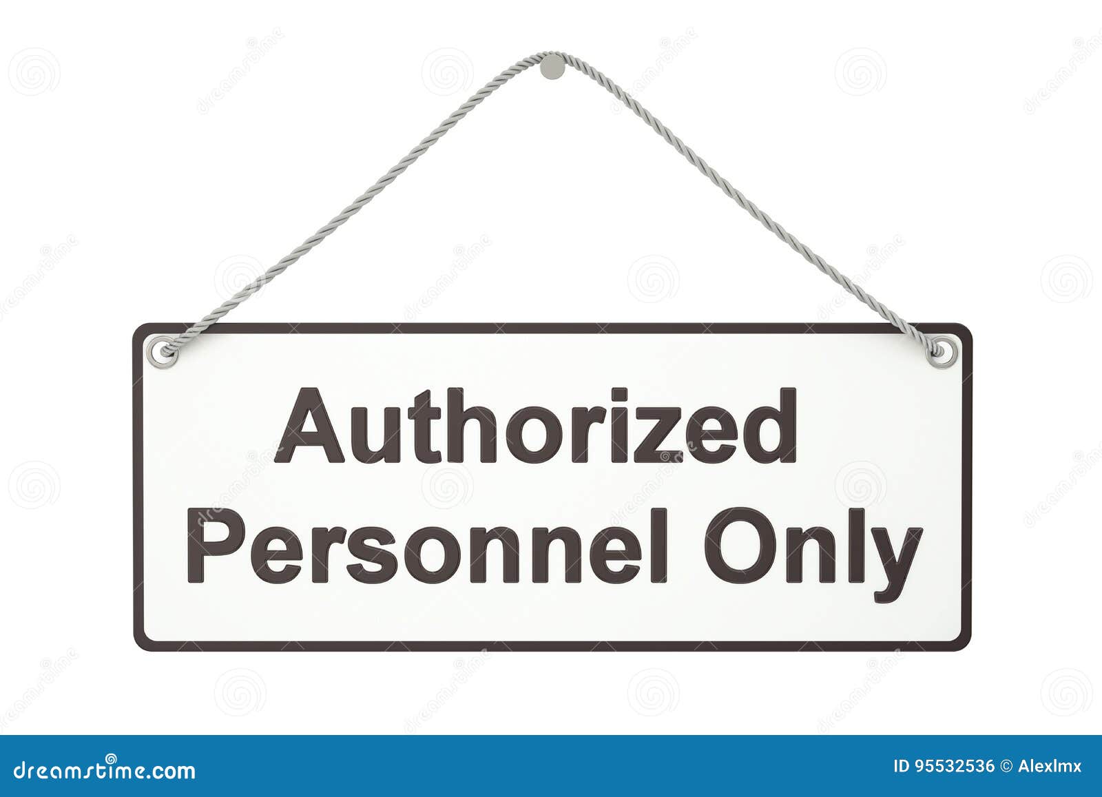Authorized Personnel Only Warning Sign. Cartoon Vector | CartoonDealer ...