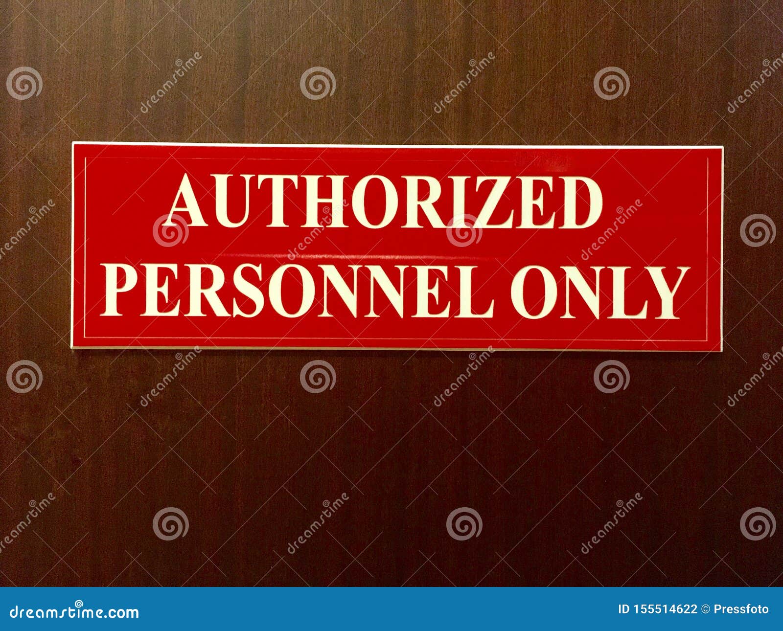 Authorized Personnel only Sign Stock Photo - Image of authorised, icon ...