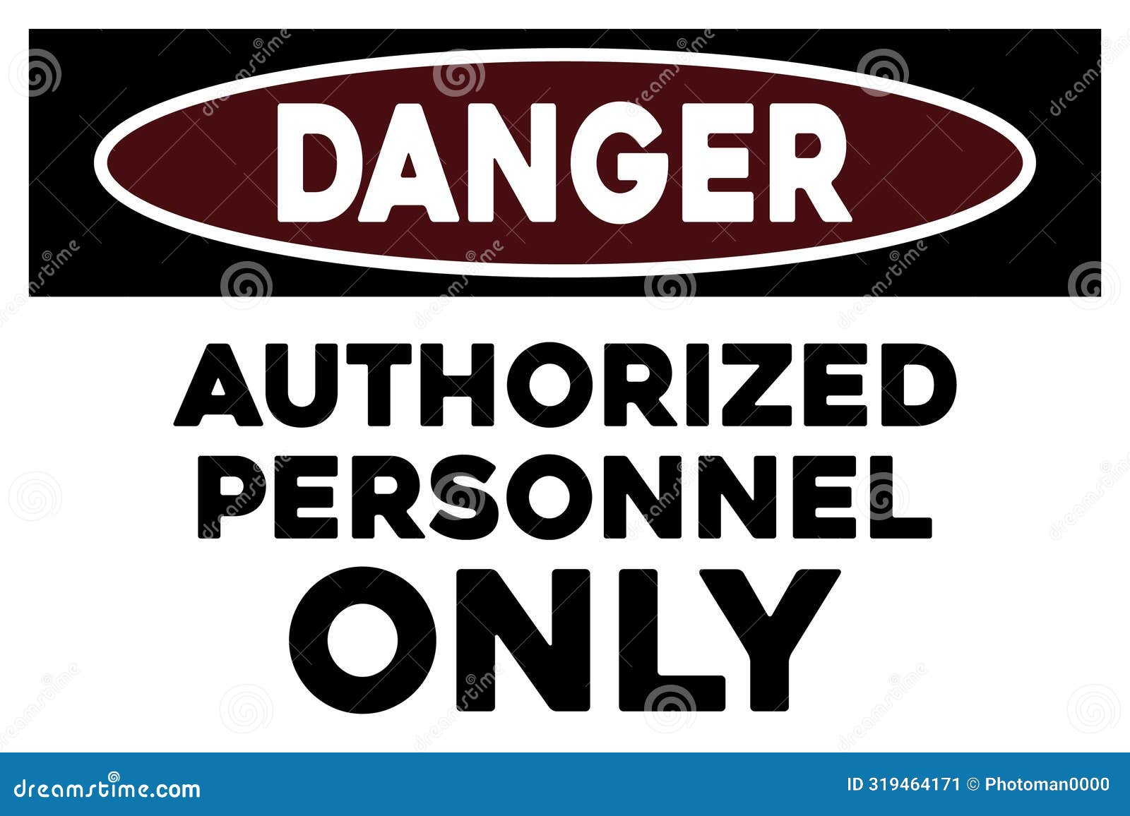 Authorized Personnel only Sticker Stock Vector - Illustration of ...