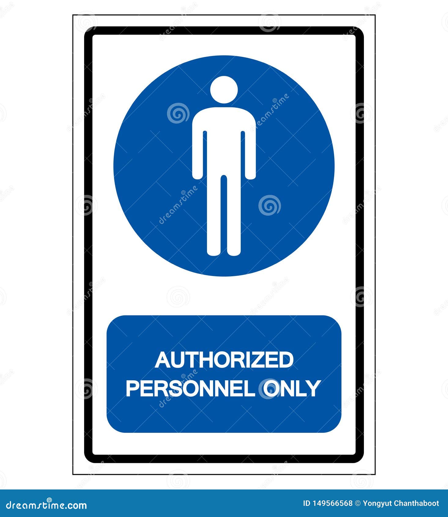 Authorized Personnel only Symbol Sign,Vector Illustration, Isolate on ...