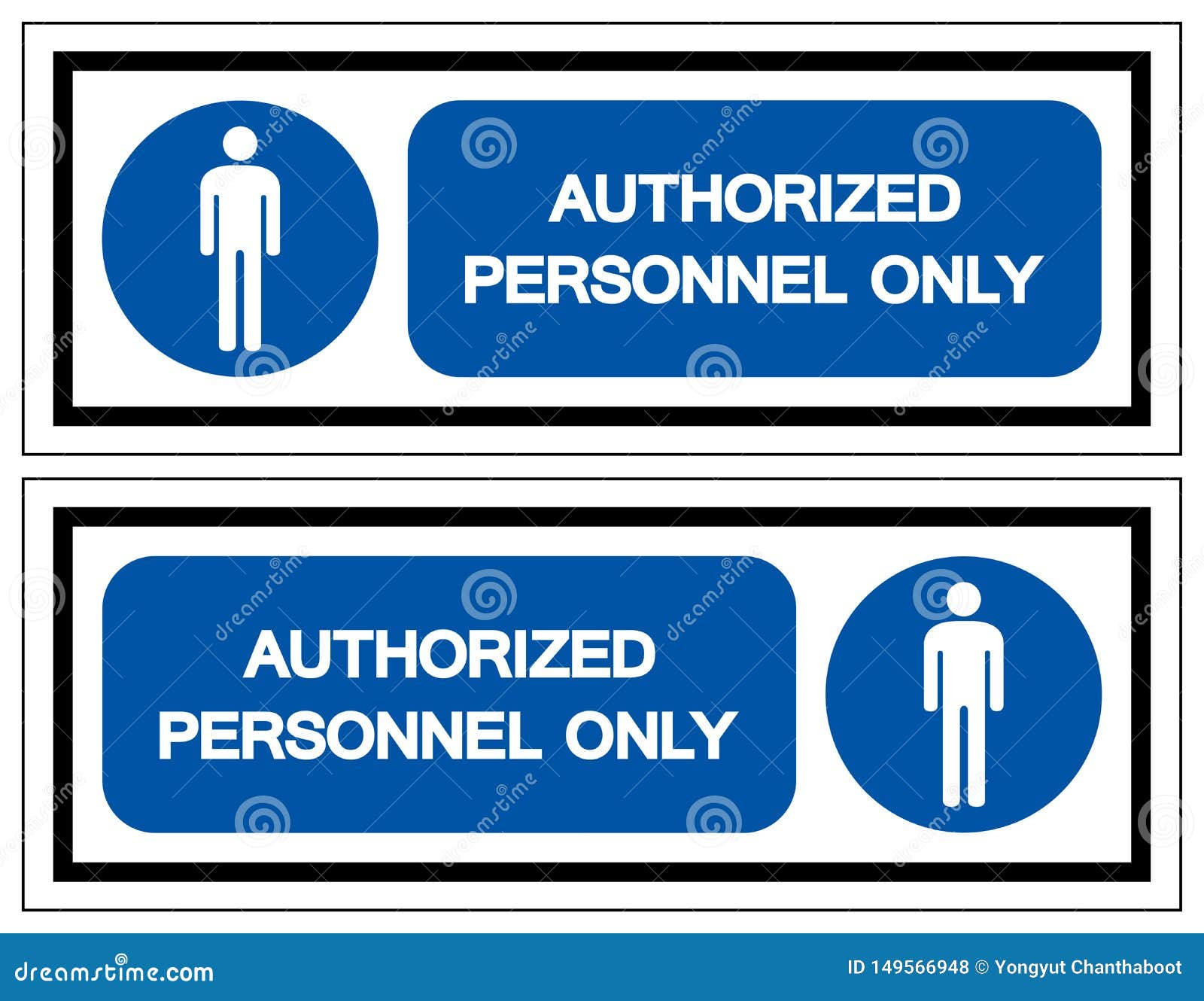 Authorized Personnel only Symbol Sign,Vector Illustration, Isolate on ...