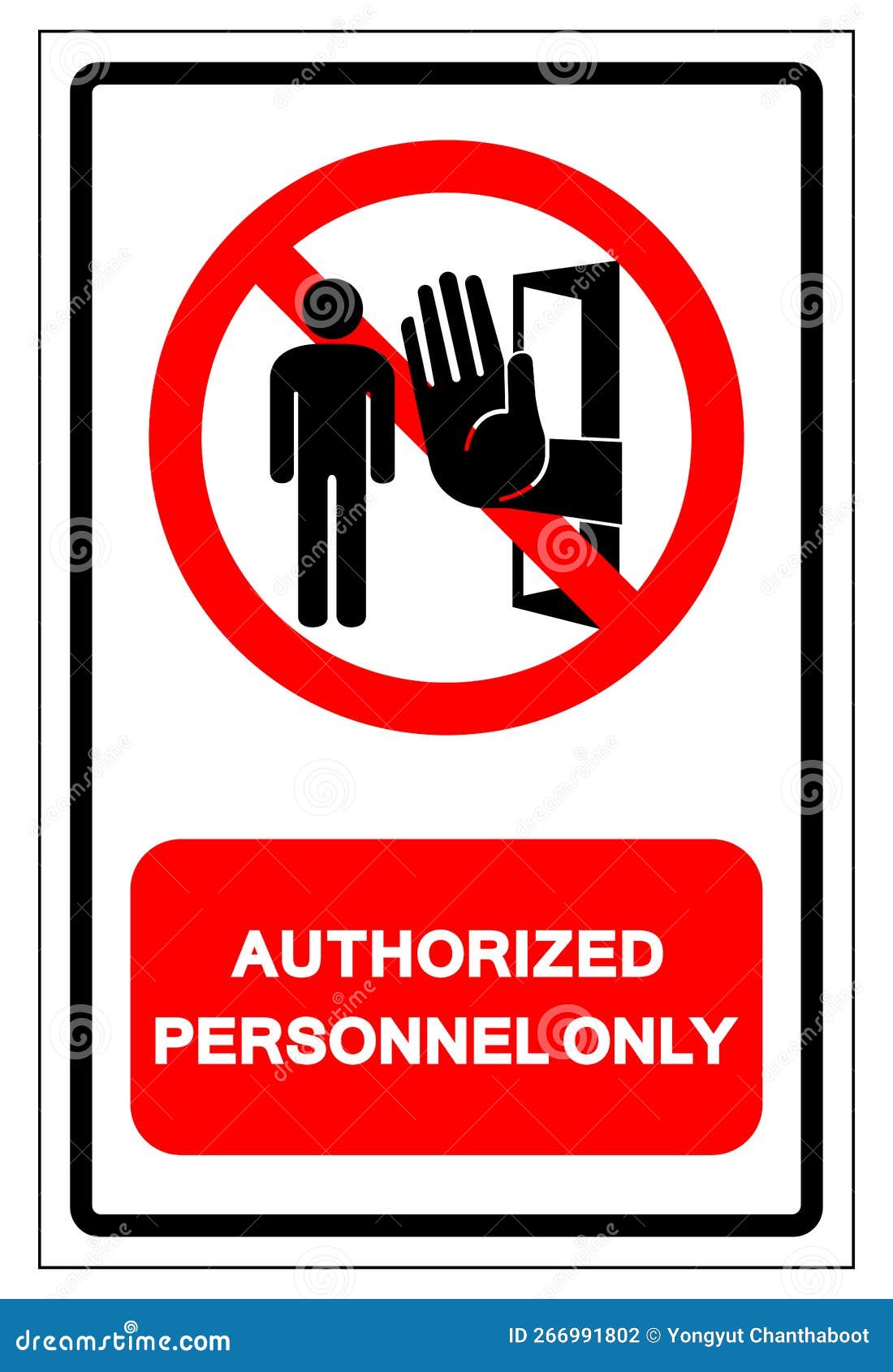 Authorized Personnel only Symbol Sign ,Vector Illustration, Isolate on ...