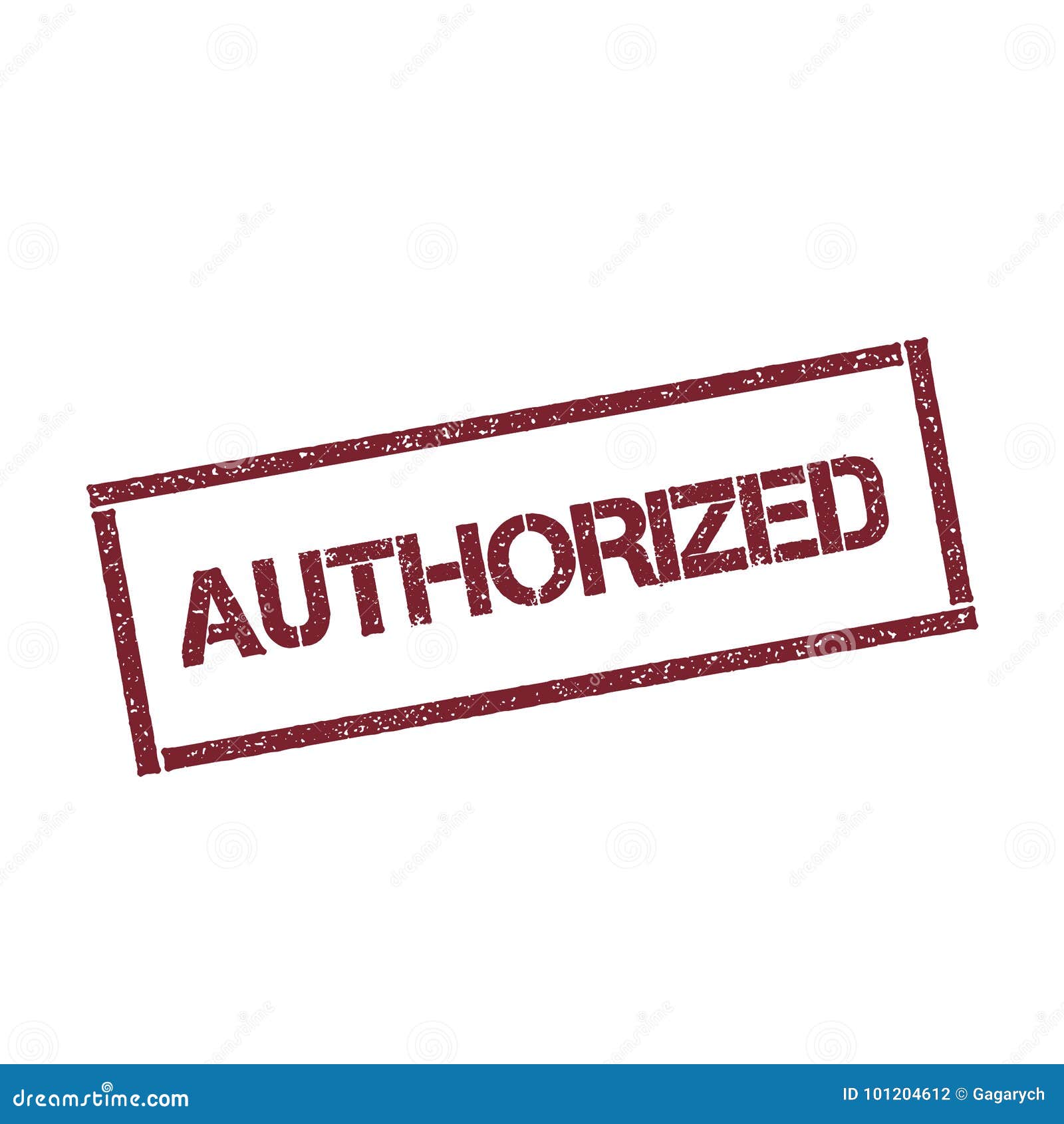 Authorized Rectangular Sign. Authorized Stamp Vector Illustration ...