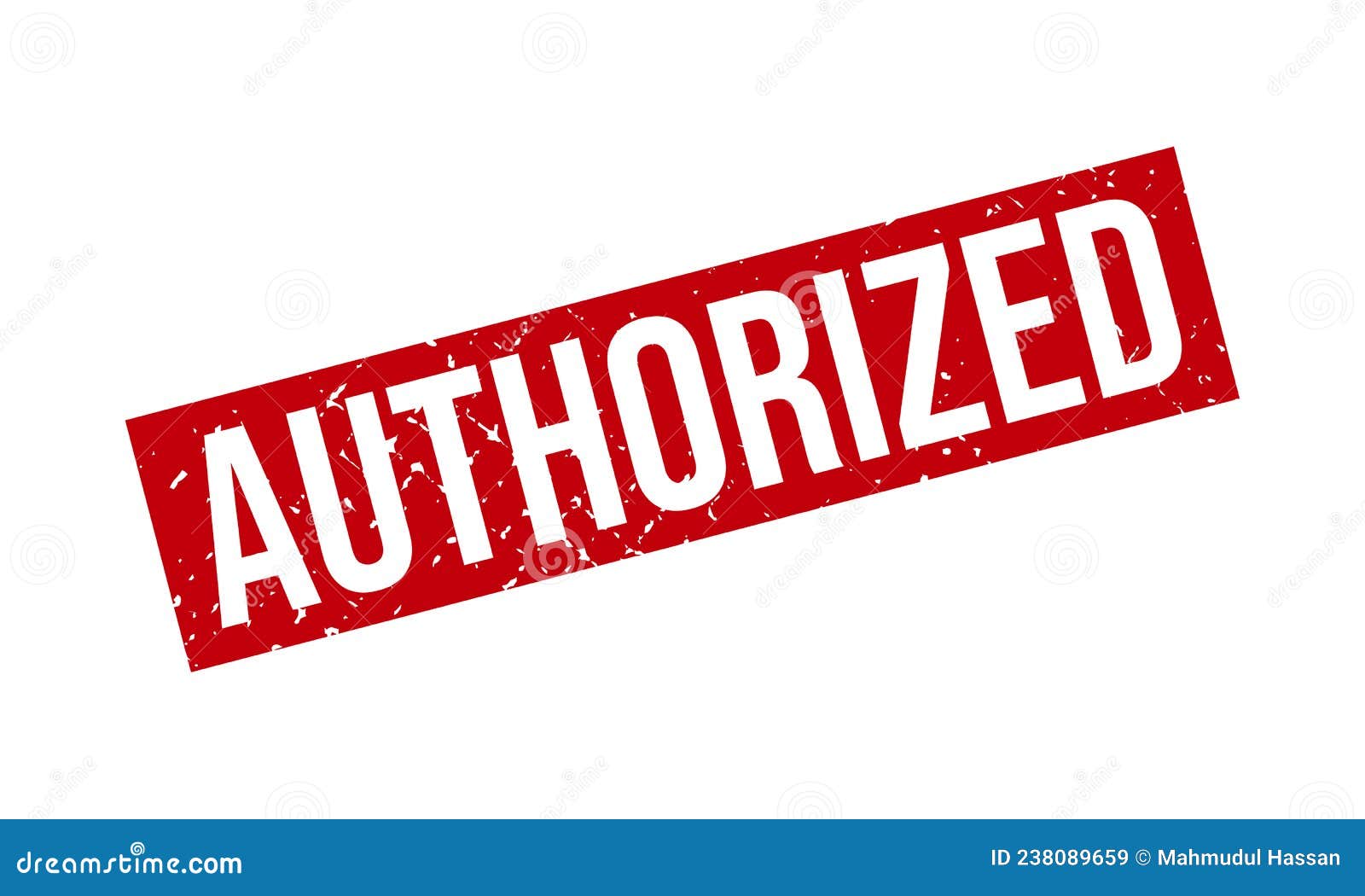Authorized Rubber Grunge Stamp Seal Stock Vector Stock Vector ...