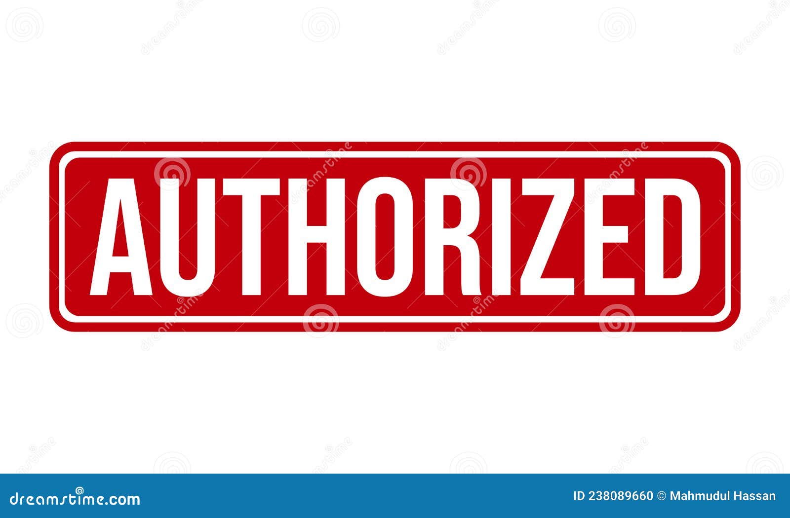 Authorized Rubber Grunge Stamp Seal Stock Vector Stock Vector ...