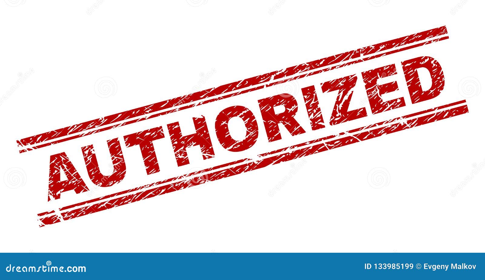 Scratched Textured AUTHORIZED Stamp Seal Stock Vector - Illustration of ...