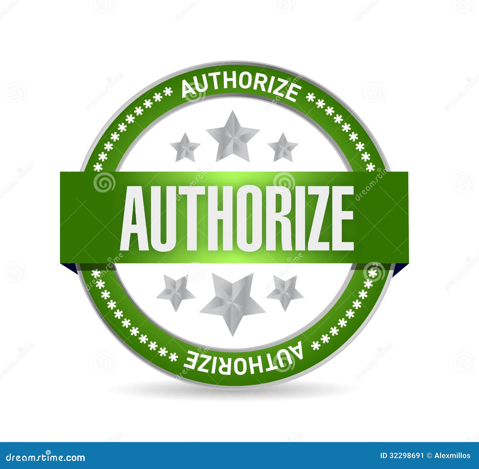 Authorized Seal Stamp Illustration Design Stock Illustration ...