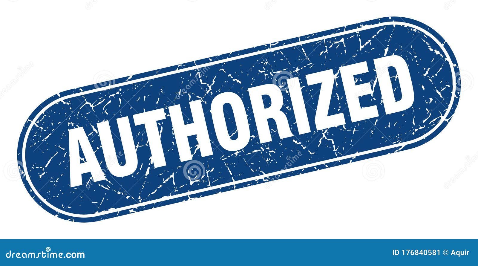 Authorized Sign. Authorized Grunge Stamp. Cartoon Vector ...