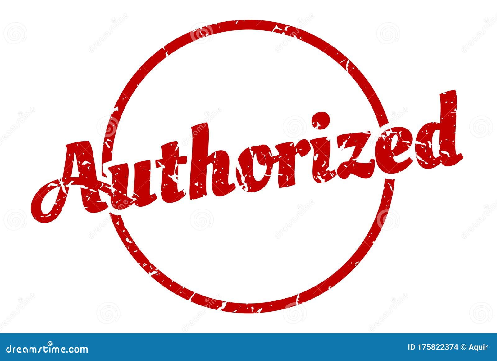Authorized Sign. Authorized Round Vintage Stamp Stock Vector ...