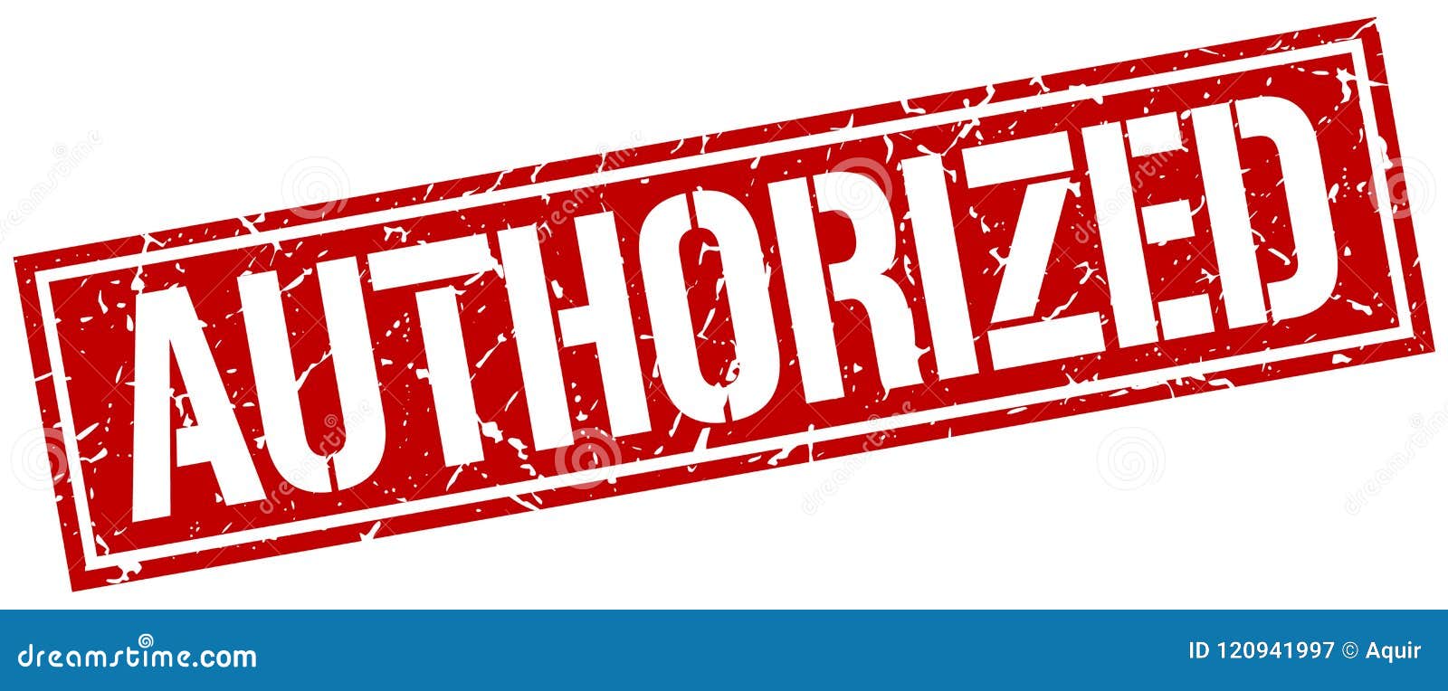 Authorized stamp stock vector. Illustration of white - 120941997