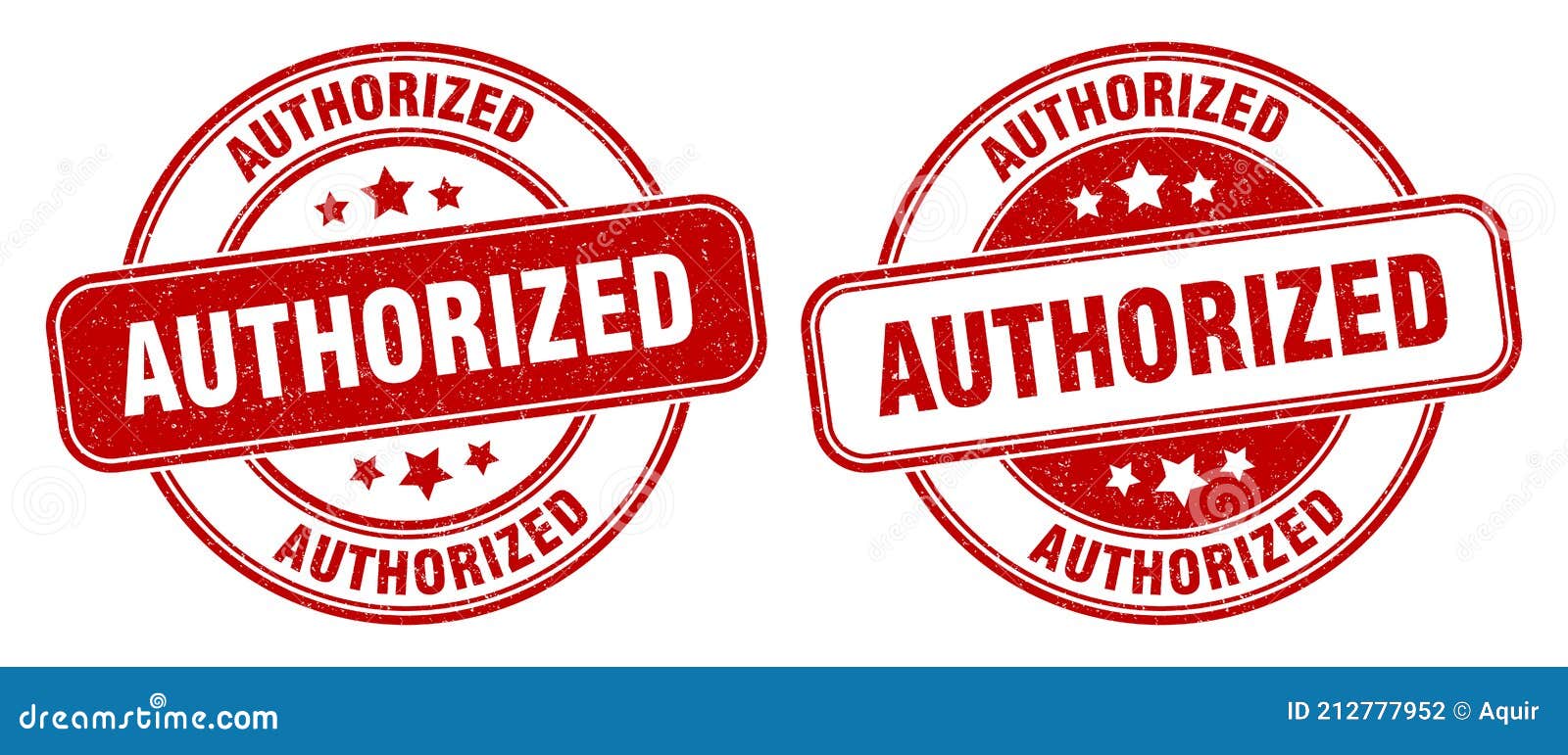 Authorized Stamp Logo Sign Sticker Watermark Permit By The Author In ...