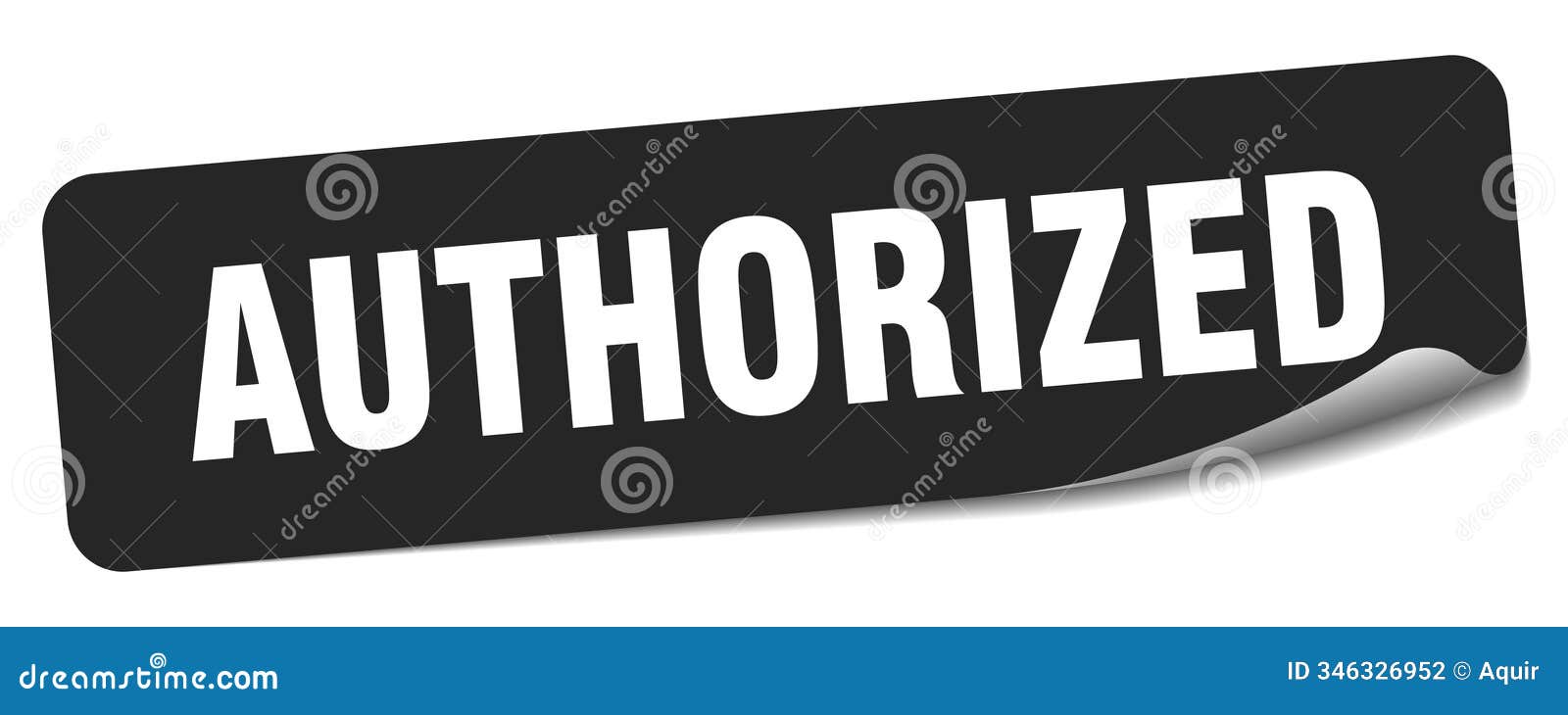 Authorized Sticker. Authorized Sign On Transparent Background Vector ...