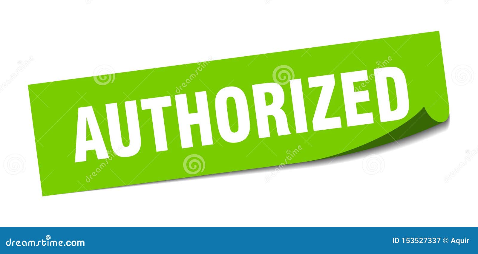 Authorized Sticker. Authorized Sign On Transparent Background Vector ...