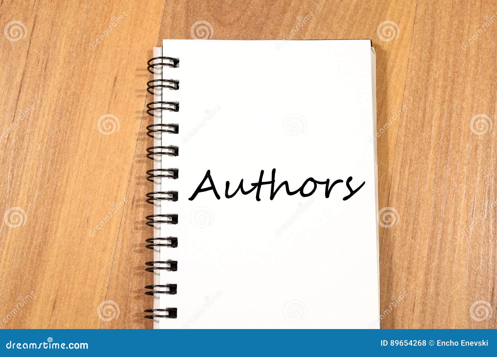 Authors write on notebook stock photo. Image of education - 89654268
