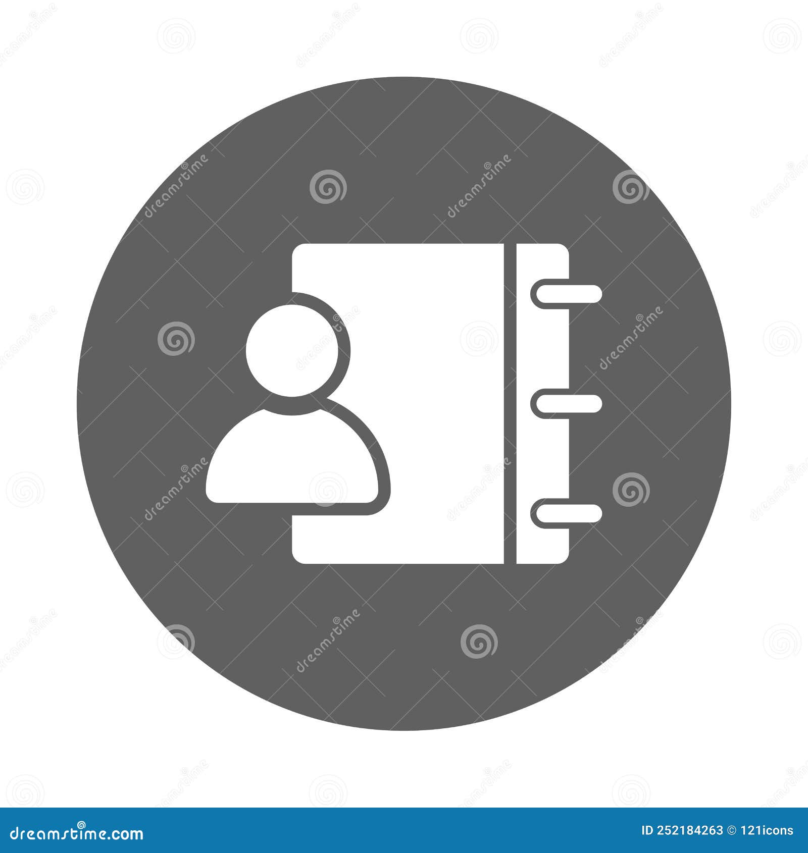 Authorship Icon. Gray Vector Graphics Stock Illustration - Illustration ...