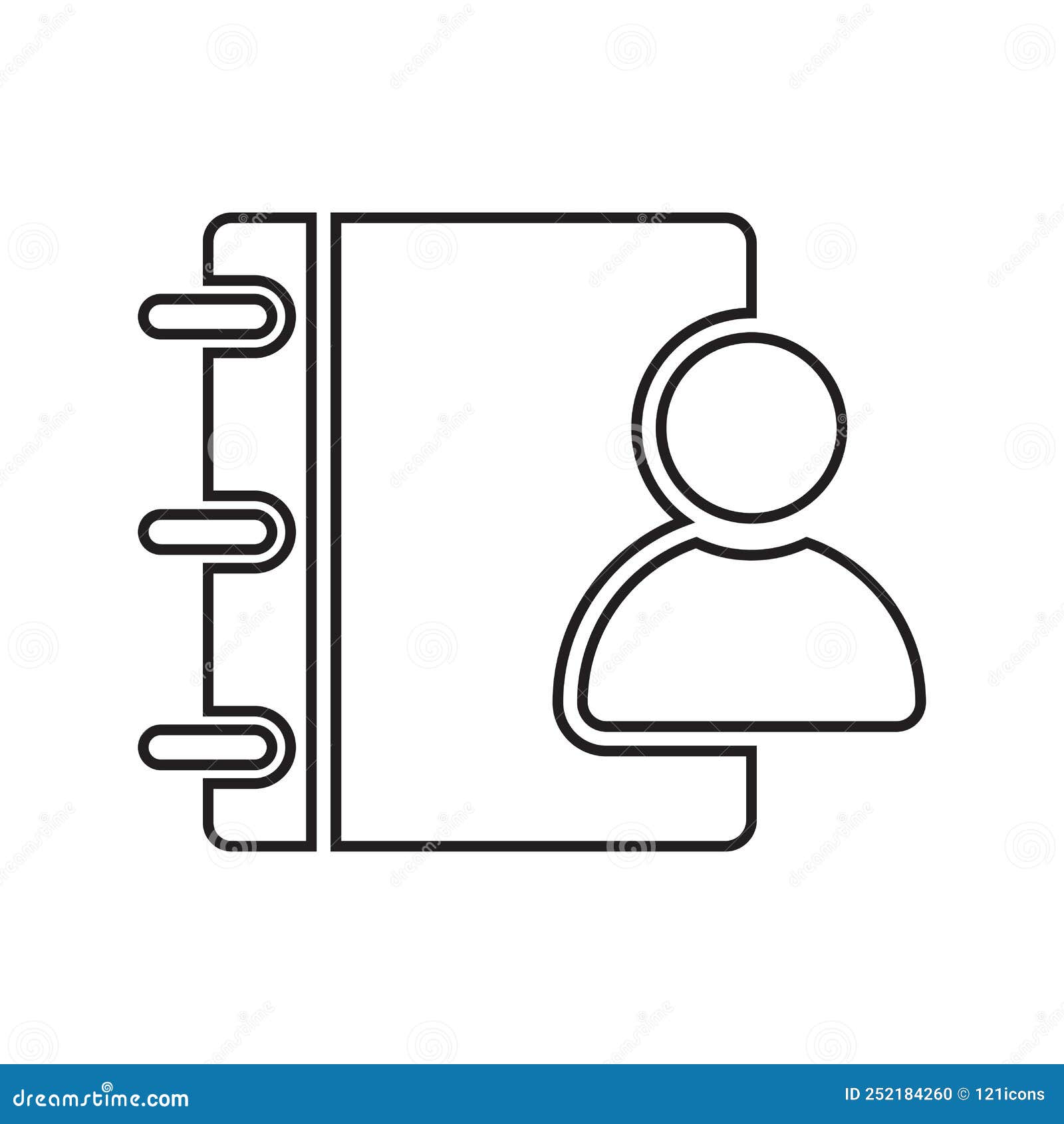 Authorship Outline Icon. Line Art Vector Stock Illustration ...