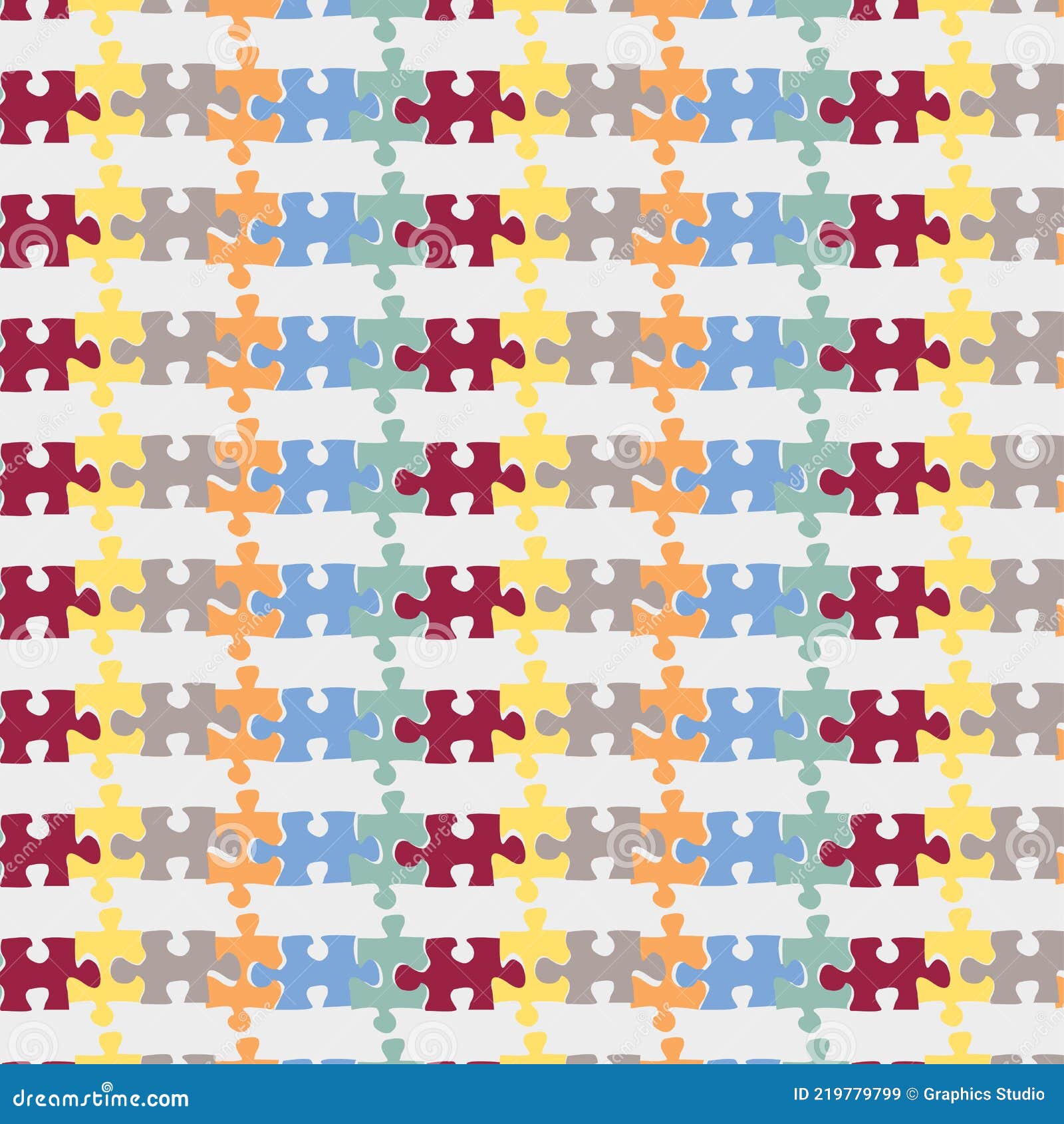 Autism Awareness Day Seamless Best Pattern Stock Vector - Illustration ...