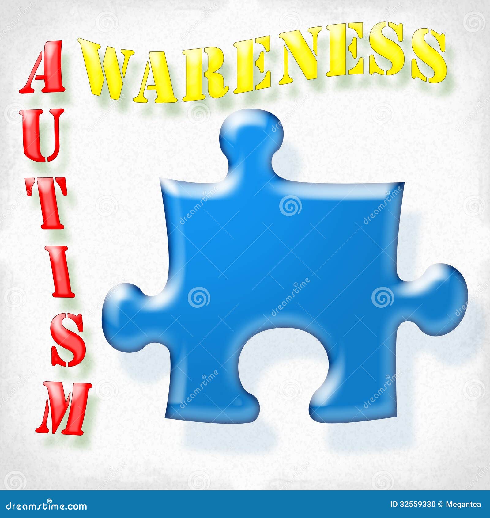 Autism Awareness stock illustration. Illustration of green - 32559330