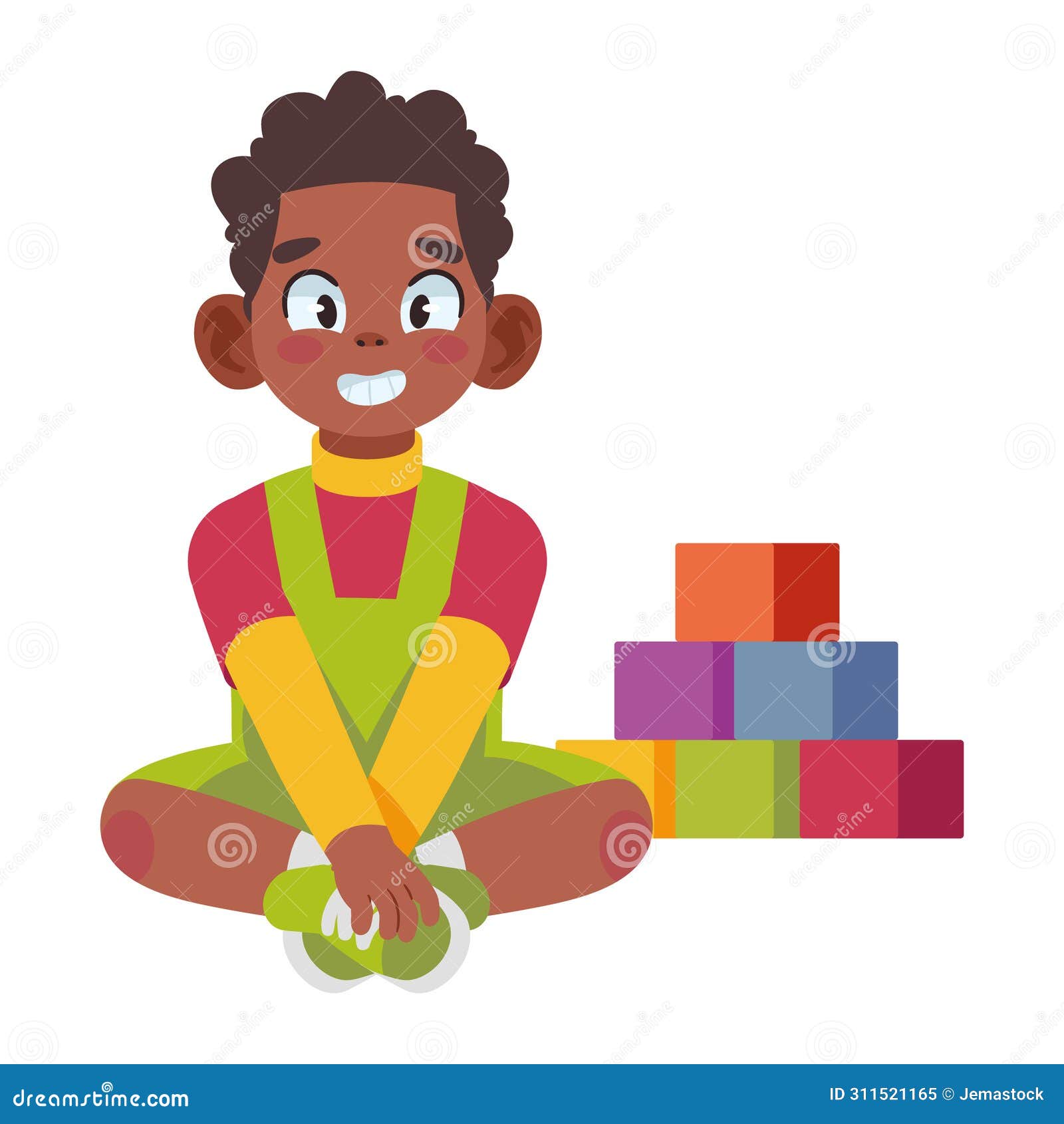 Autism boy cute stock illustration. Illustration of awareness - 311521165