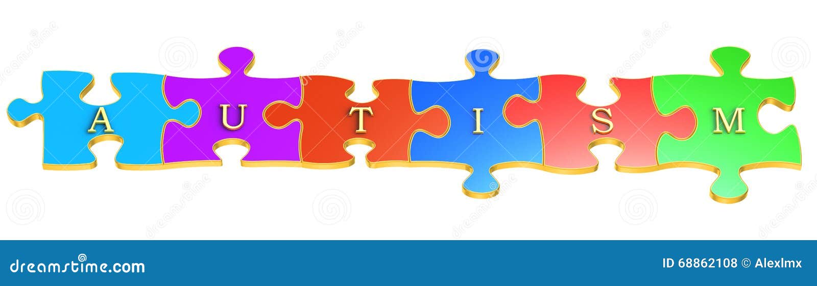 Autism Concept. Little Children Characters With Mental Disorder Boy ...