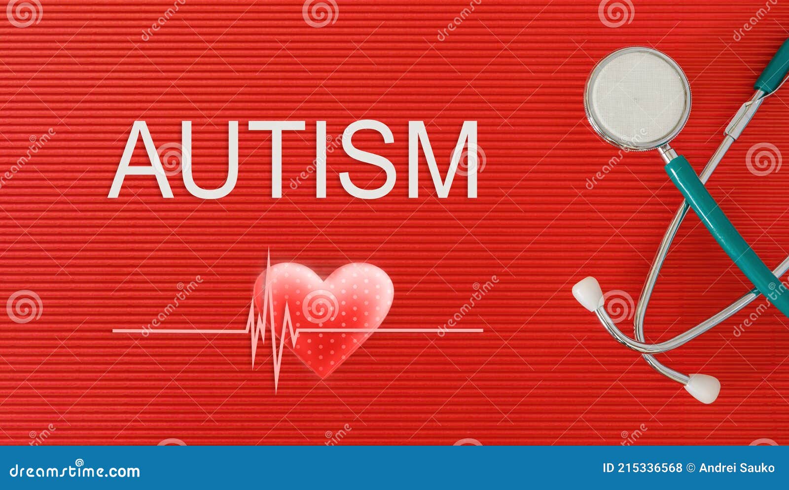 AUTISM Concept with Stethoscope and Heart Shape Stock Photo - Image of ...