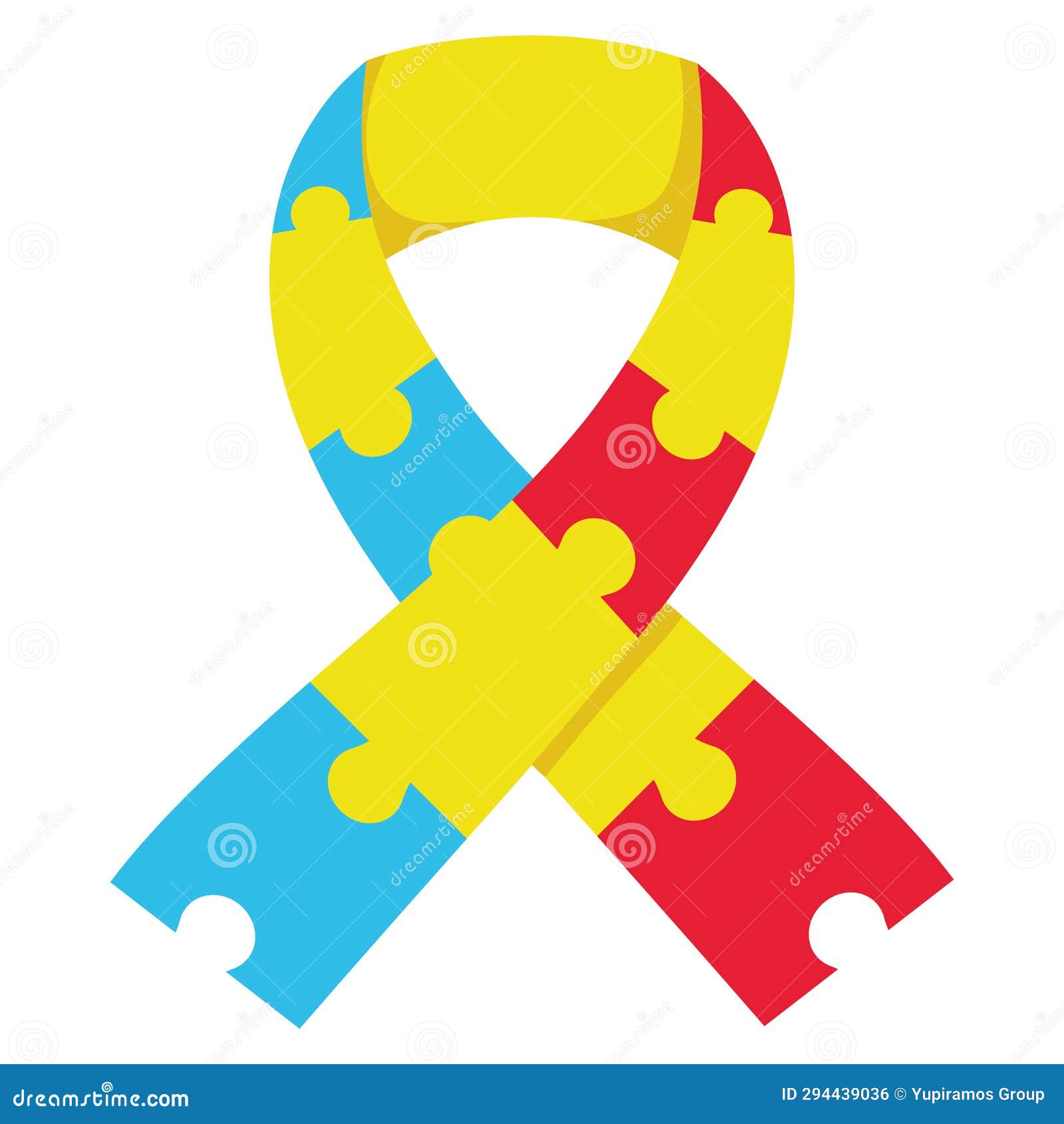 Autism Day Awareness Ribbon Stock Vector - Illustration of vector ...