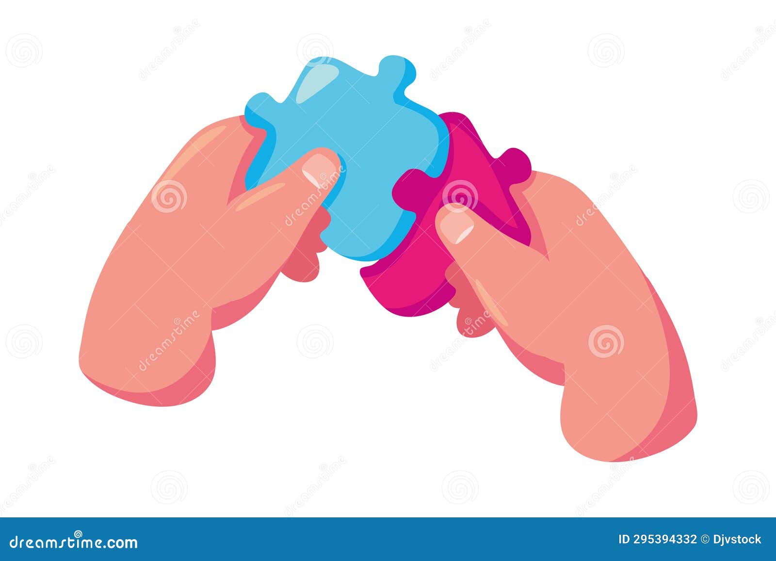 Autism. Two Hands With Connected Puzzles. Poligonal Style. Auticm ...
