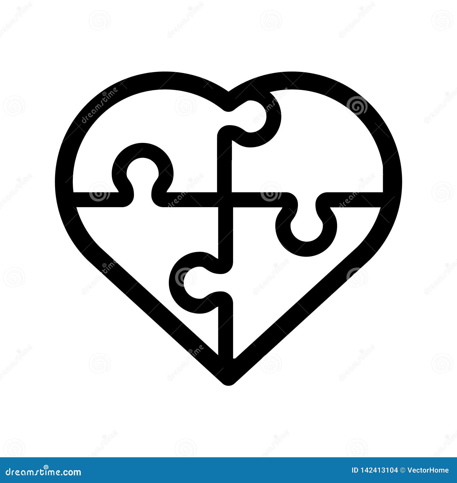 Autism Icon, Vector on a White Background. Stock Vector - Illustration ...