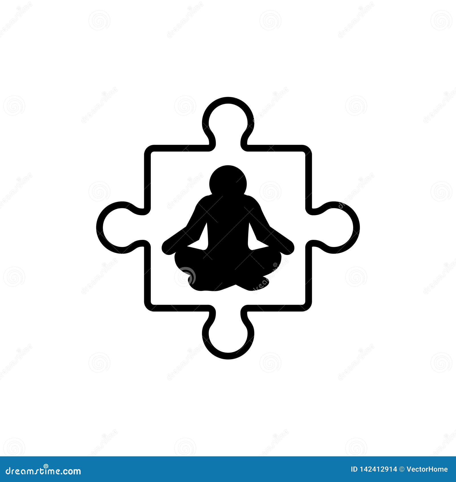 Autism Icon, Vector on a White Background. Stock Vector - Illustration ...