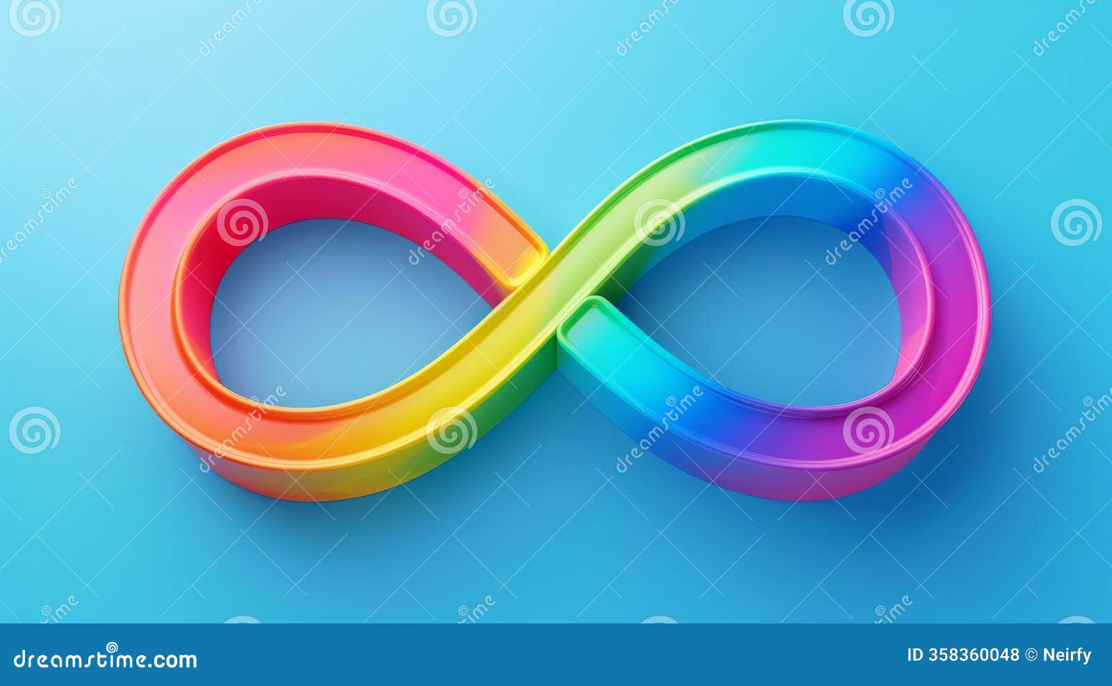 Autism infinity symbol stock photo. Image of love, bright - 358360048