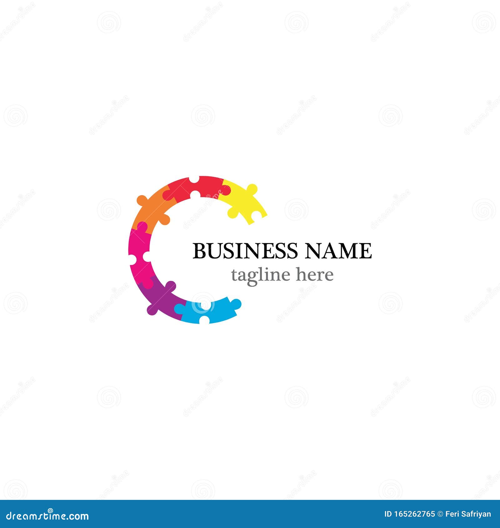 Autism Logo Template Vector Stock Vector - Illustration of finished ...