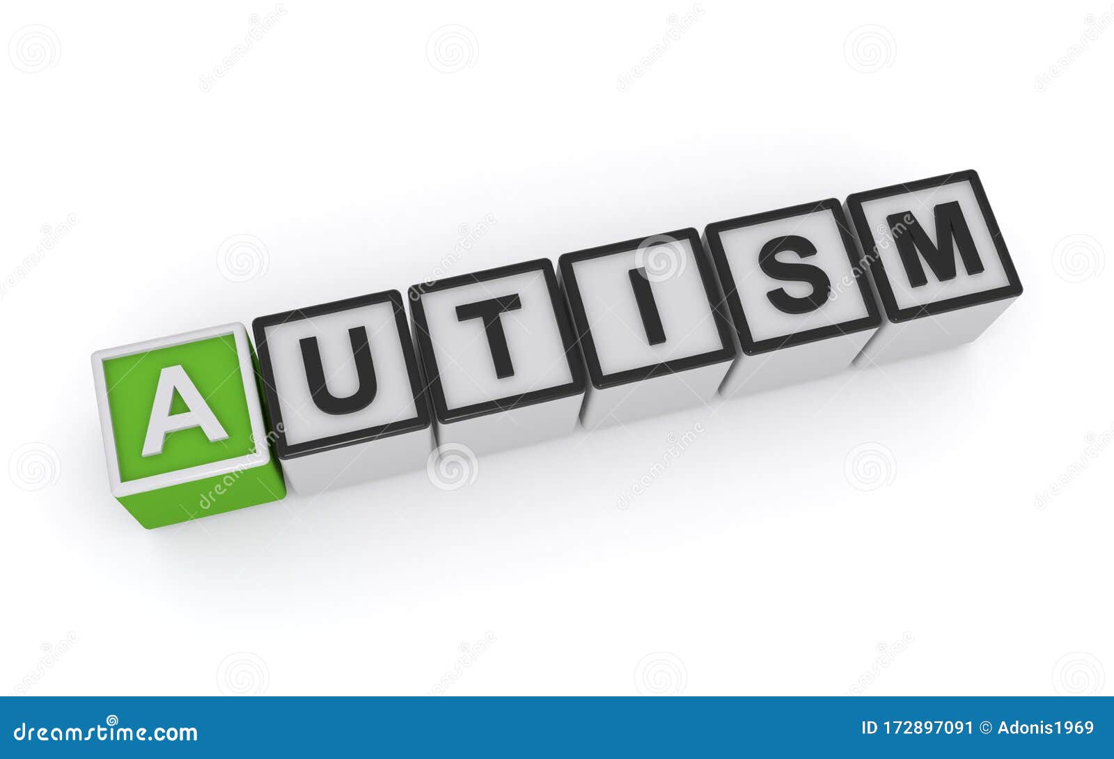 Autism on white stock illustration. Illustration of mental - 172897091
