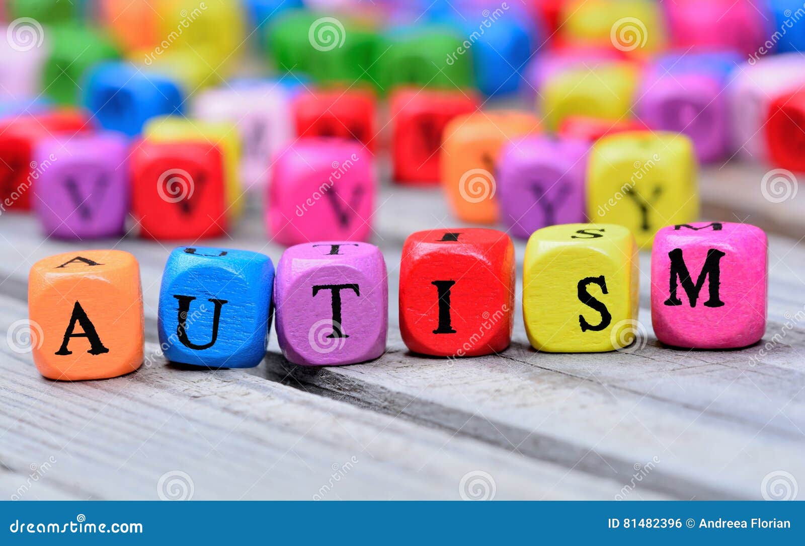 Autism word on table stock photo. Image of grey, asperger - 81482396