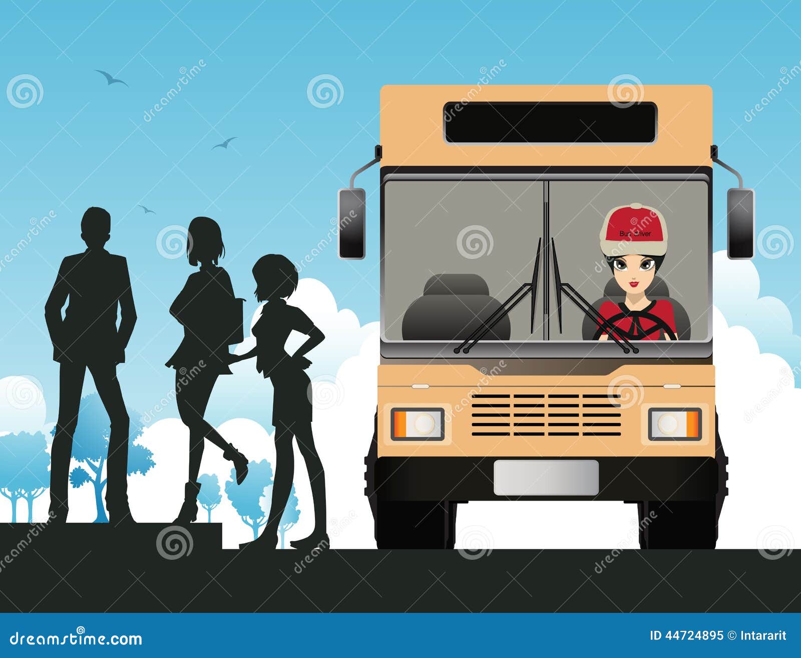 Autista di autobus illustrazione vettoriale. Illustrazione di posizione ... Autista di autobus illustrazione vettoriale. Illustrazione di posizione ...