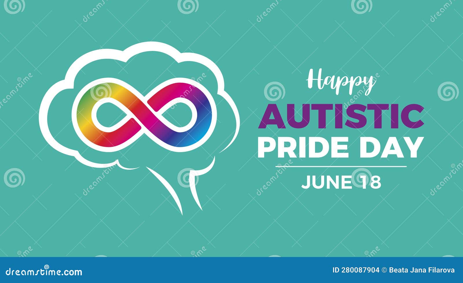 Happy Autistic Pride Day Vector Illustration Stock Vector ...