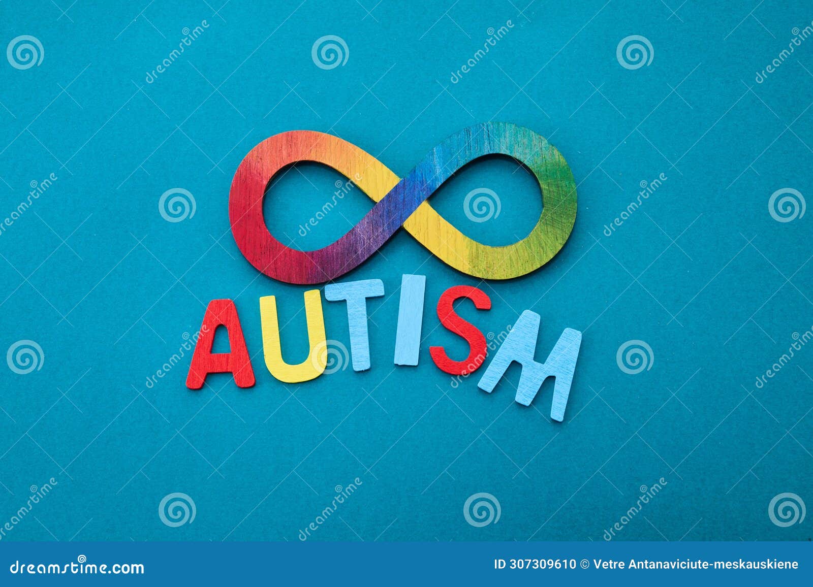 Autistic Rainbow Eight Infinity Symbol. Autism Awareness Day Symbol ...