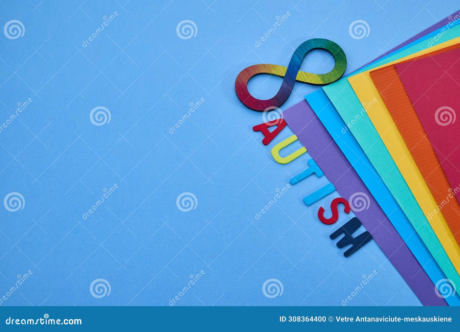 Autistic Rainbow Eight Infinity Symbol. Autism Awareness Day Symbol ...