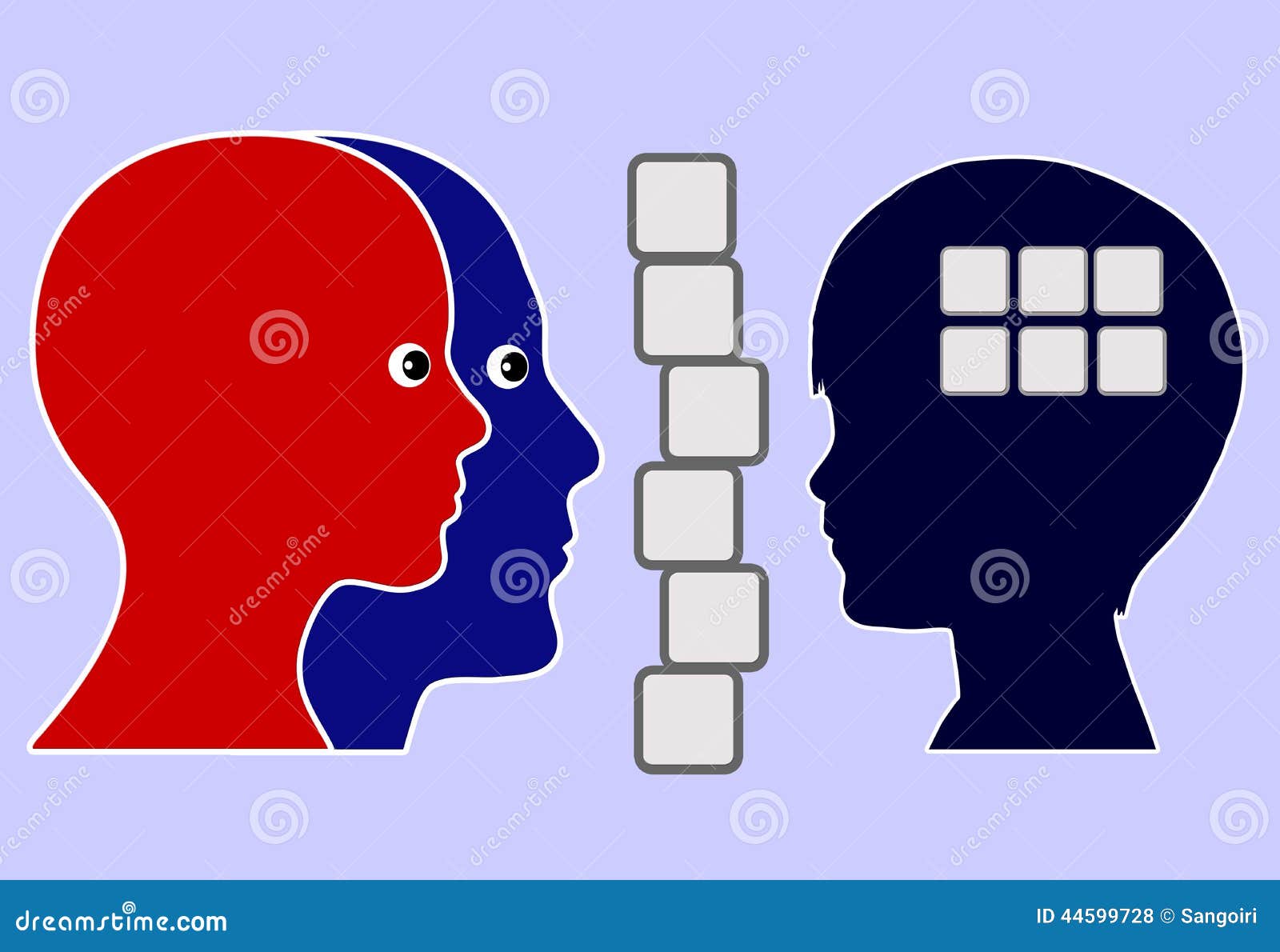 Autistisch Kind stock illustratie. Illustration of vader - 44599728